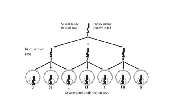 The different keyways of IC cores - Lock Component